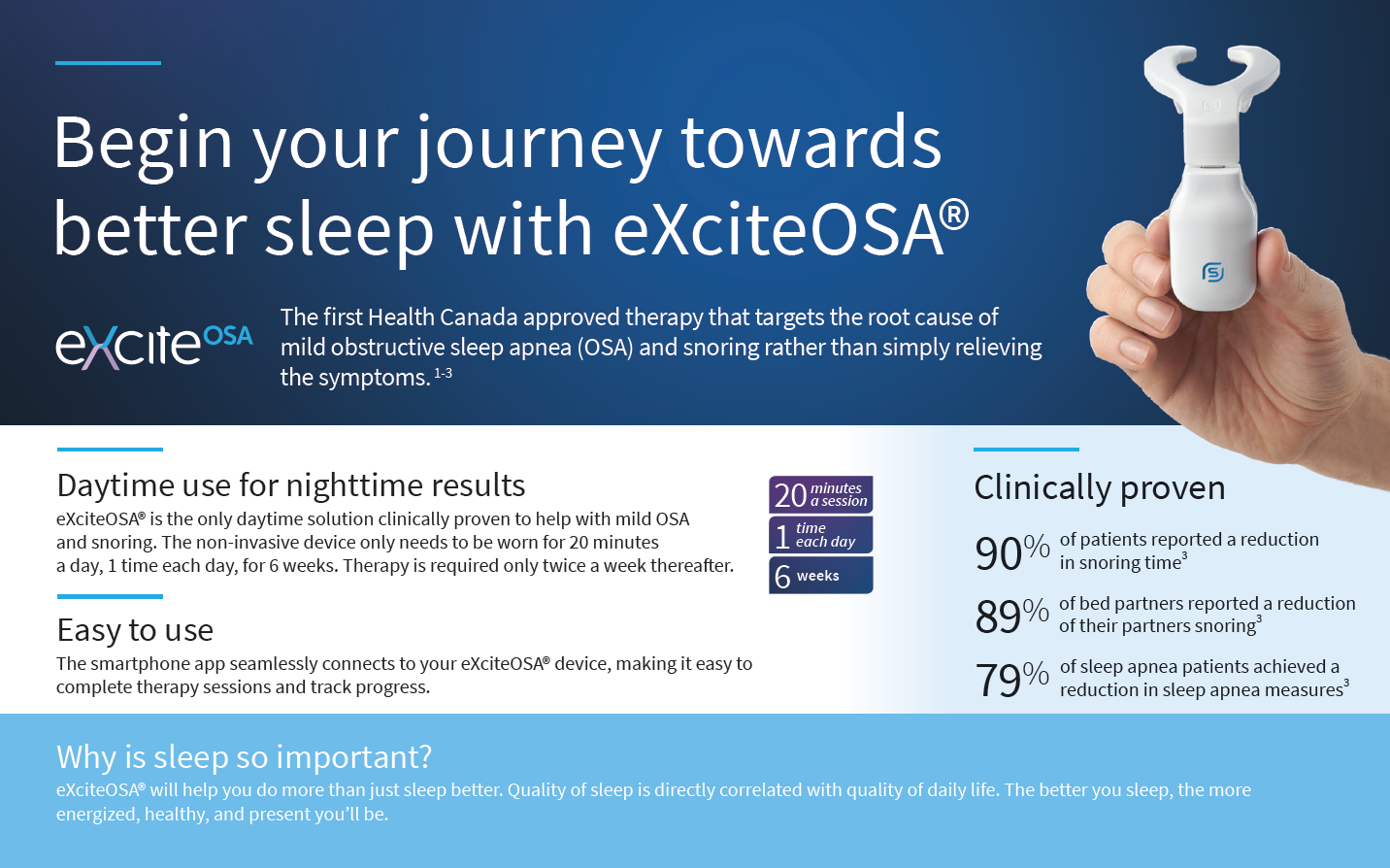 eXciteOSA (Intra-oral tongue stimulator)